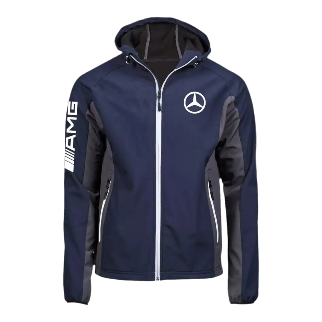 Mercedes AMG SoftShell Racing Jacket With Hoodie - SpeedX RaceGear